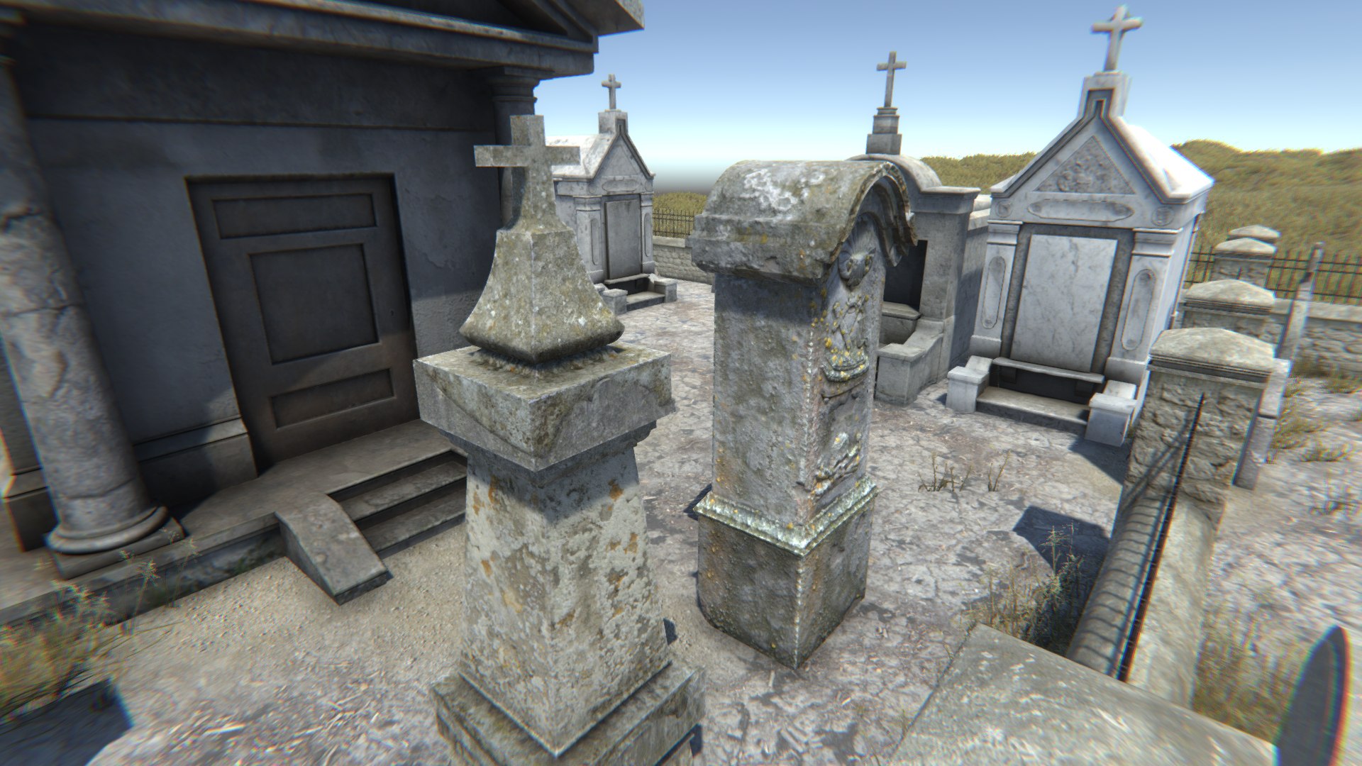 3D Graveyard Cemetery 1 - TurboSquid 1637819