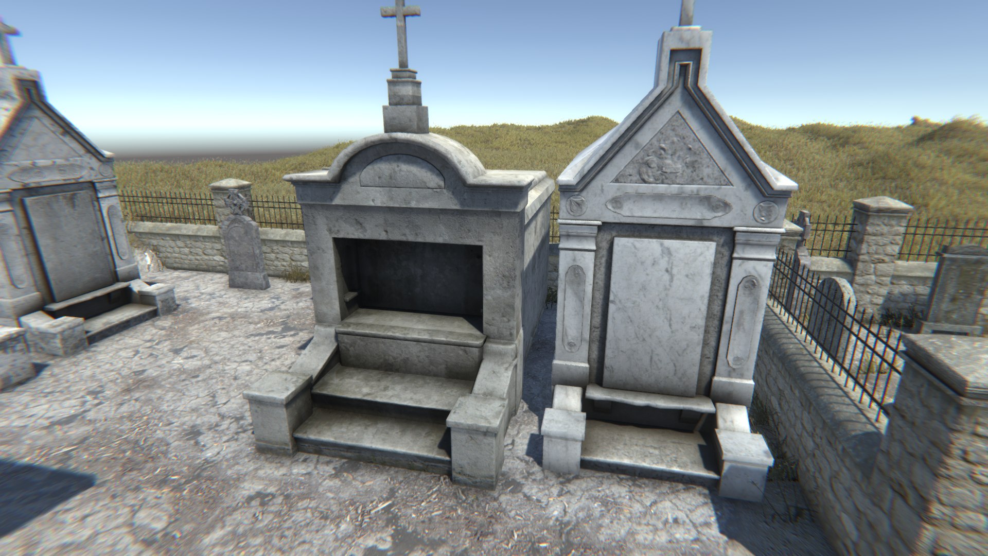 3D Graveyard Cemetery 1 - TurboSquid 1637819