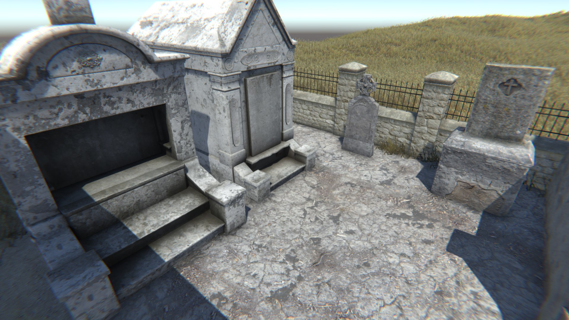 3D Graveyard Cemetery 1 - TurboSquid 1637819