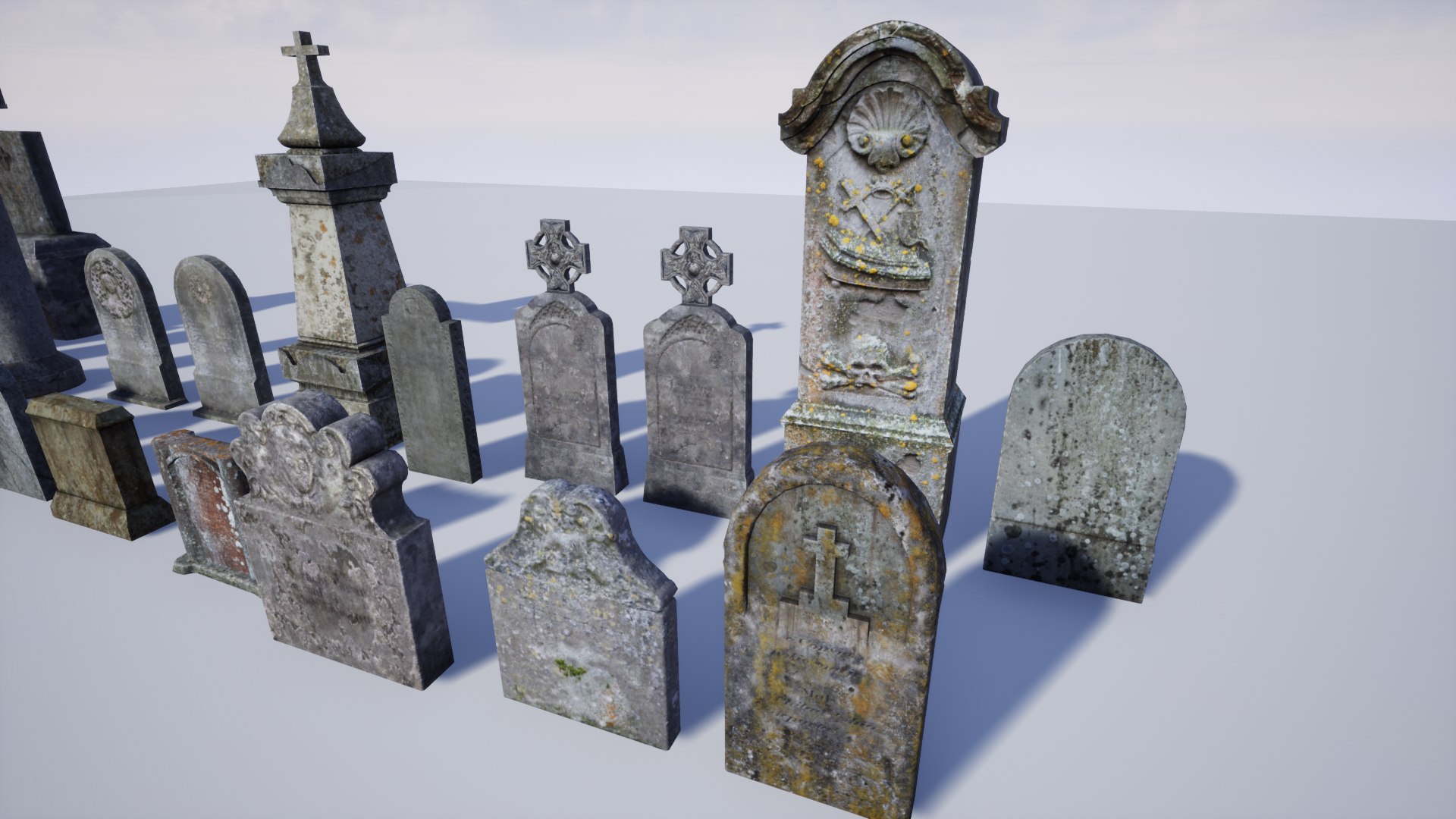 3D Graveyard Cemetery 1 - TurboSquid 1637819
