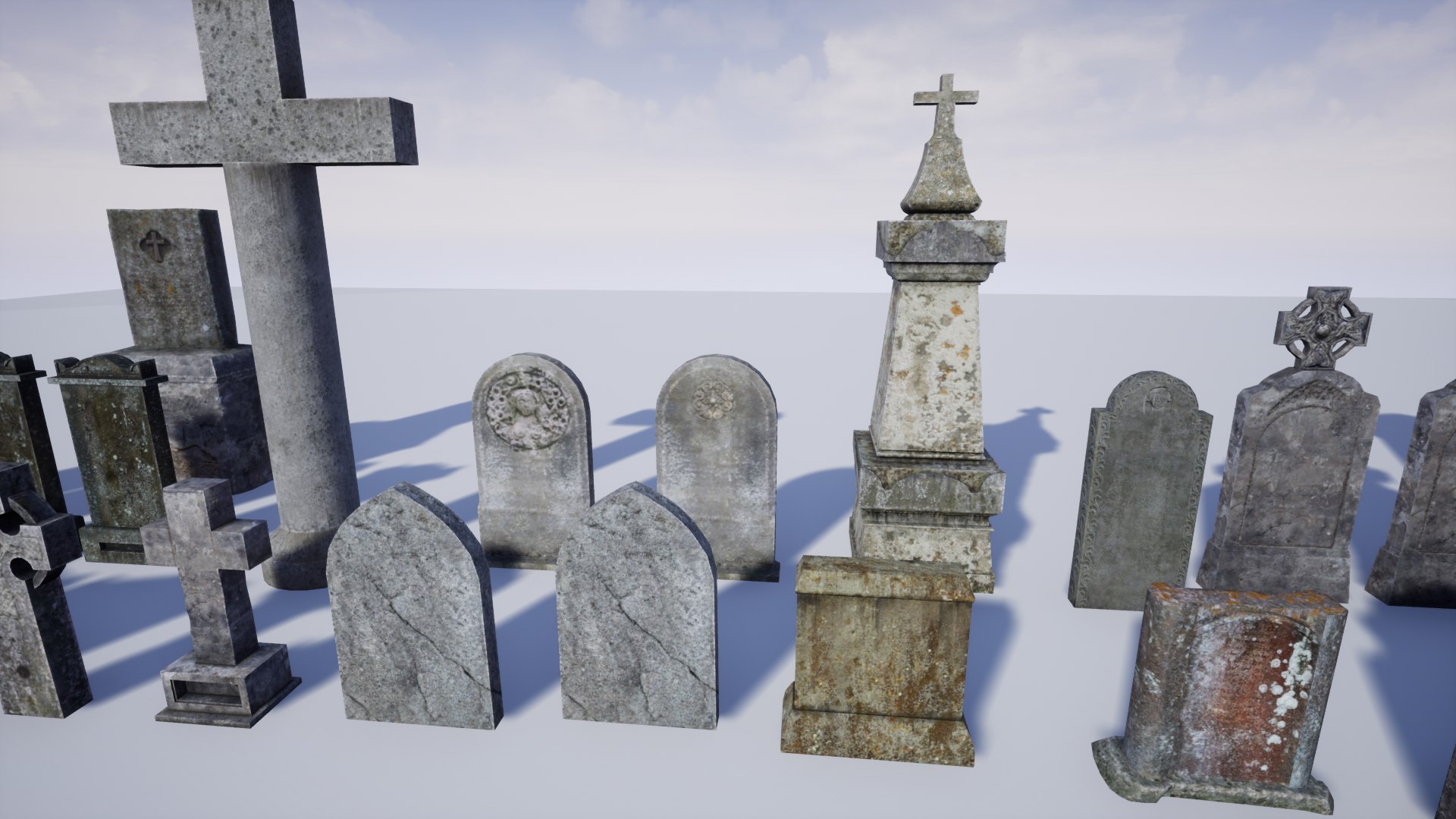 3D Graveyard Cemetery 1 - TurboSquid 1637819