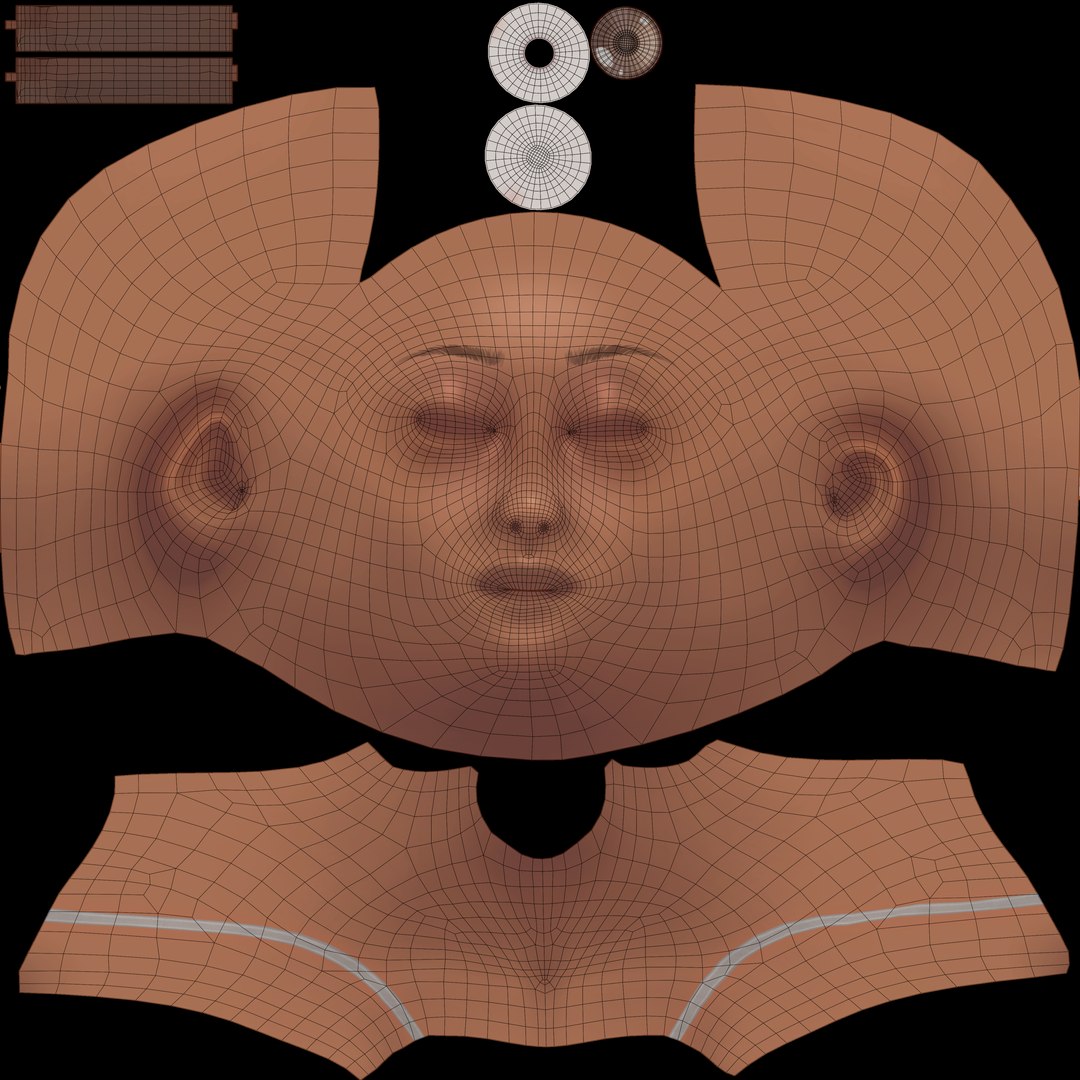 Stylized Female Base Mesh Model - TurboSquid 2298622