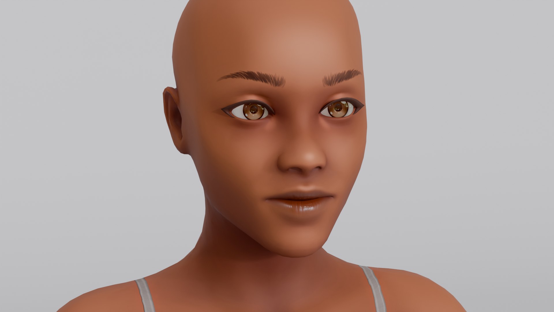 Stylized Female Base Mesh Model - TurboSquid 2298622