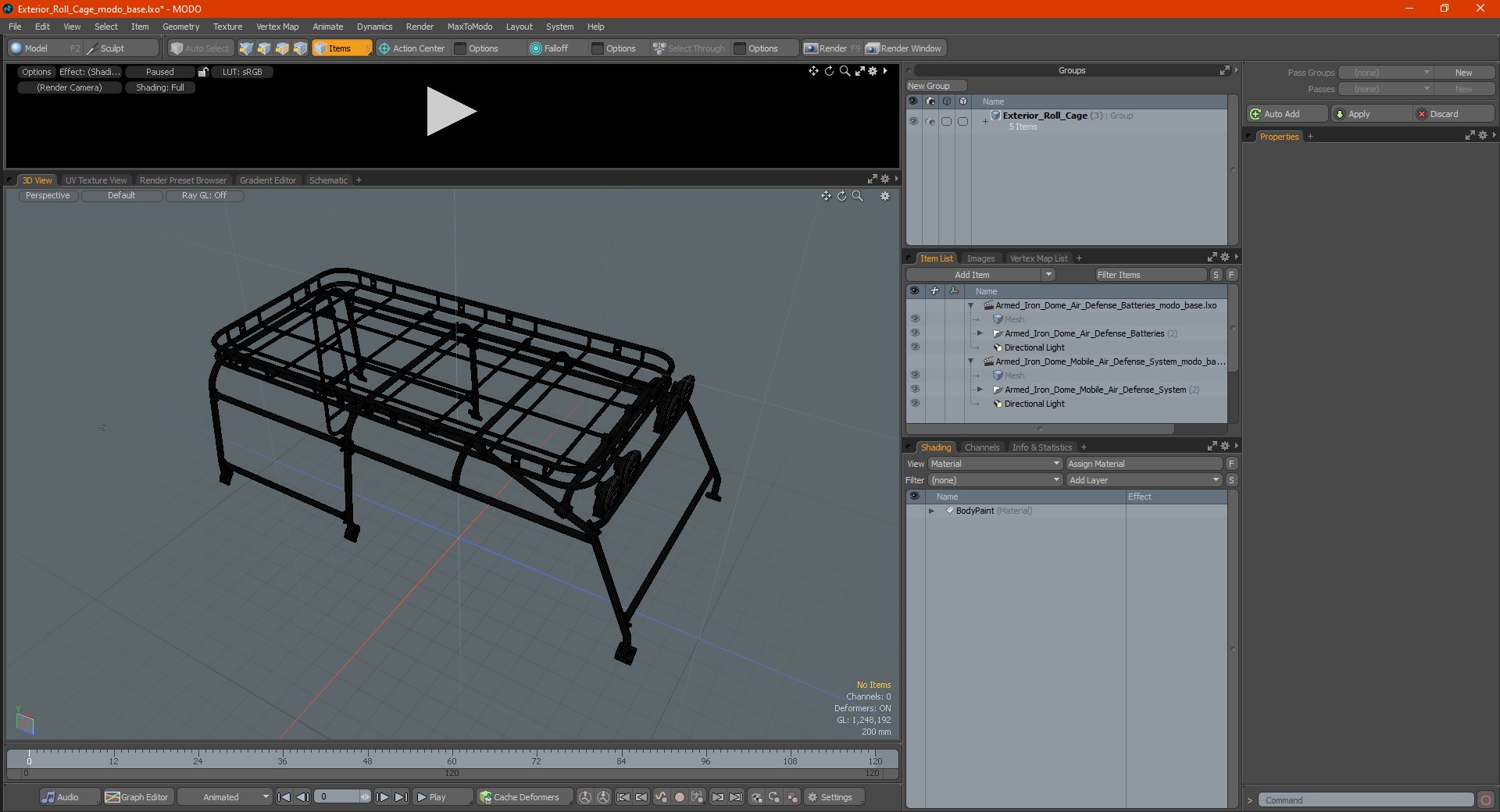 Exterior Roll Cage 3D model - TurboSquid 1766486
