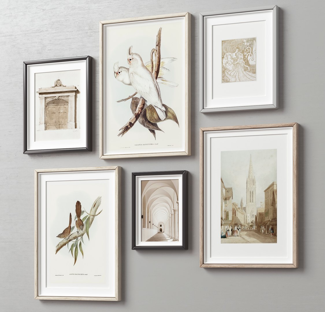 3D Picture Frames Set-517 Model - TurboSquid 2230884