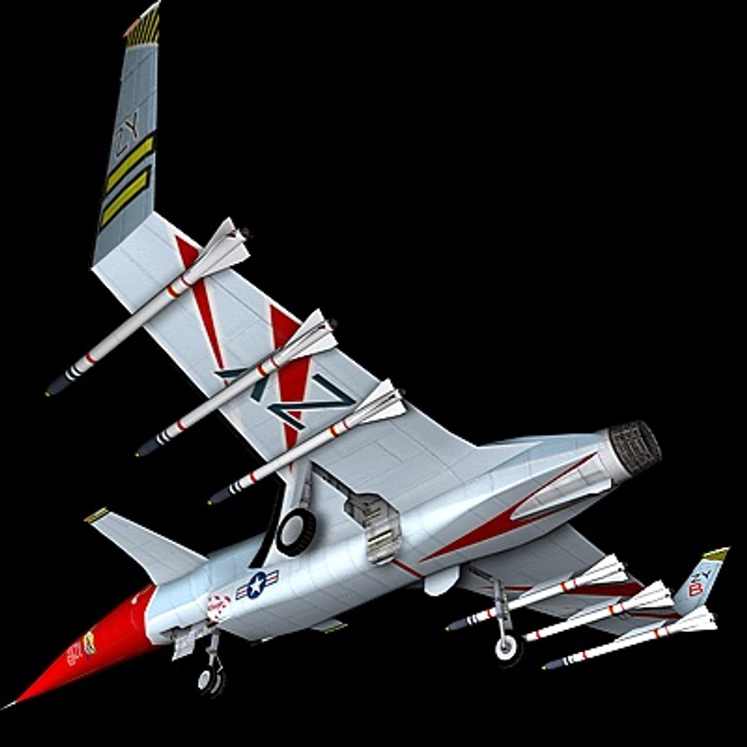 F-40 Fighter Airplane 3ds