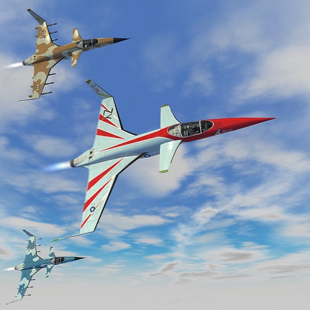 F-40 Fighter Airplane 3ds