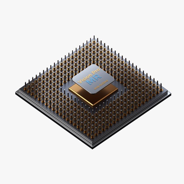 modelo 3d Chip C4D Octane Vision Pro escena CPU estructura de chip chip ...