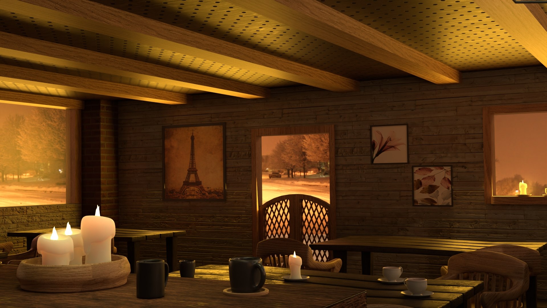 3D Coffee Shop - TurboSquid 2021347