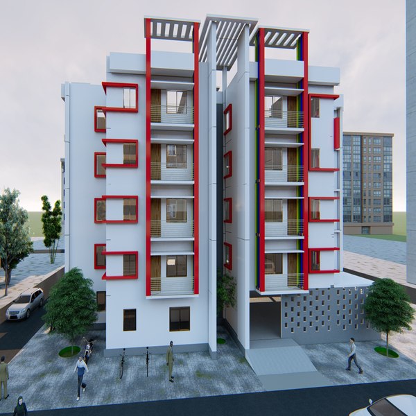 Apartment Building SketchUp Models for Download | TurboSquid