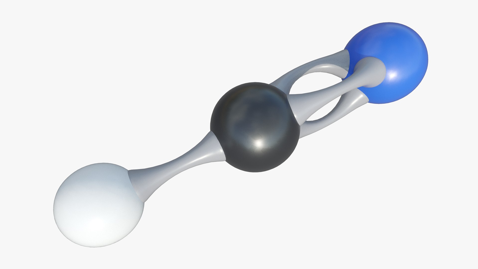 Hydrogen Cyanide Molecule With PBR 4K 8K 3D Model - TurboSquid 1943892