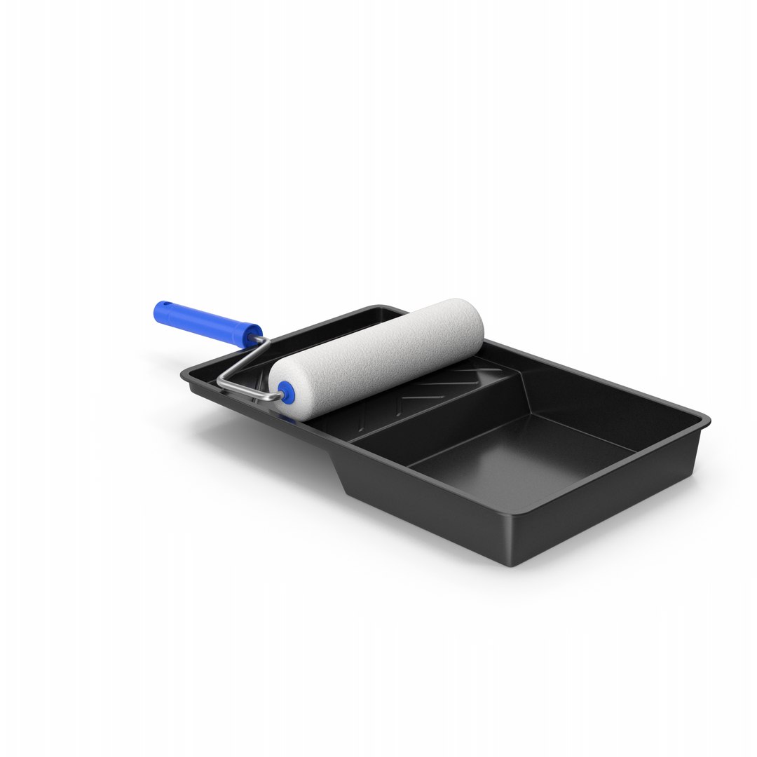 Paint Roller And Tray 3D model - TurboSquid 2162240