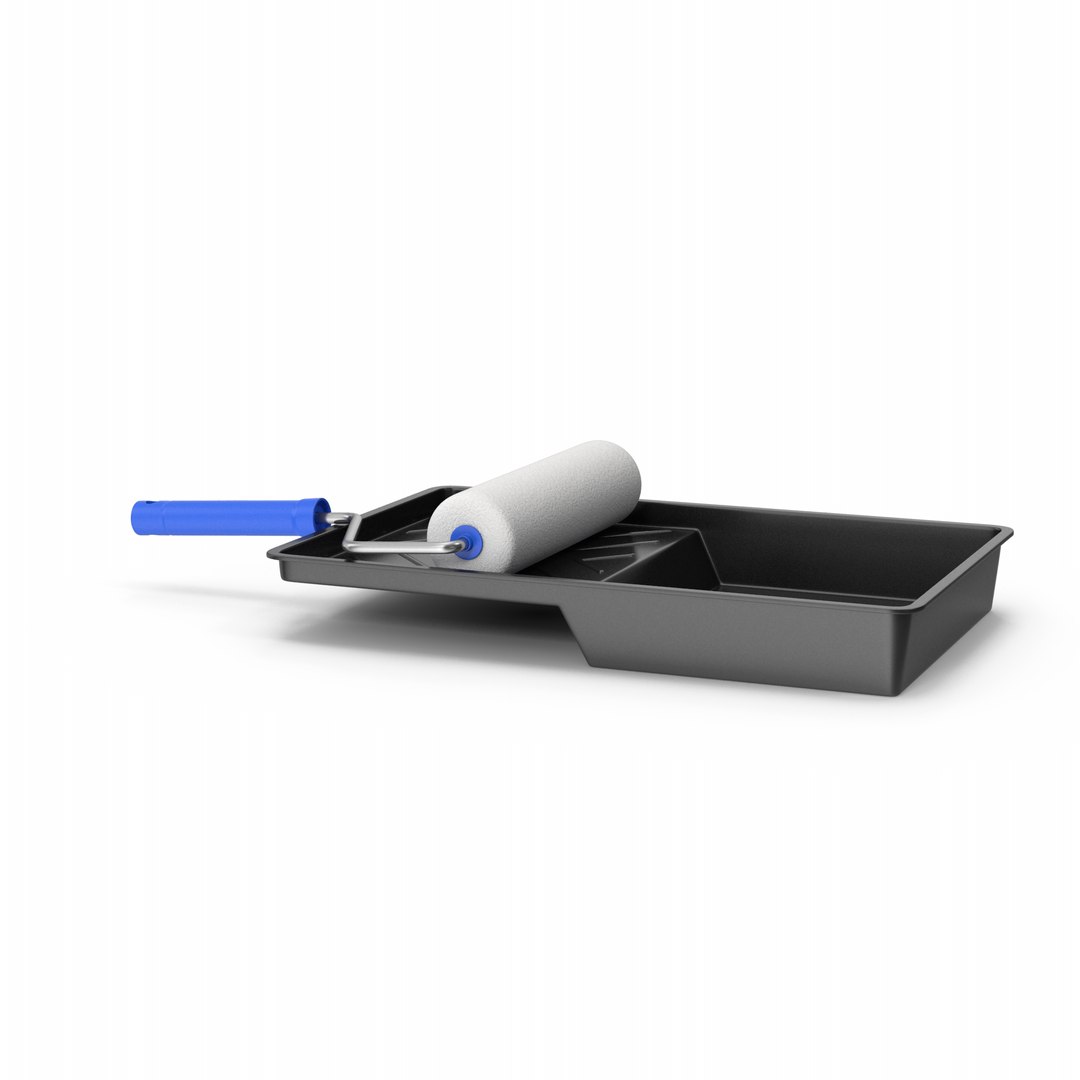 Paint Roller And Tray 3D model - TurboSquid 2162240