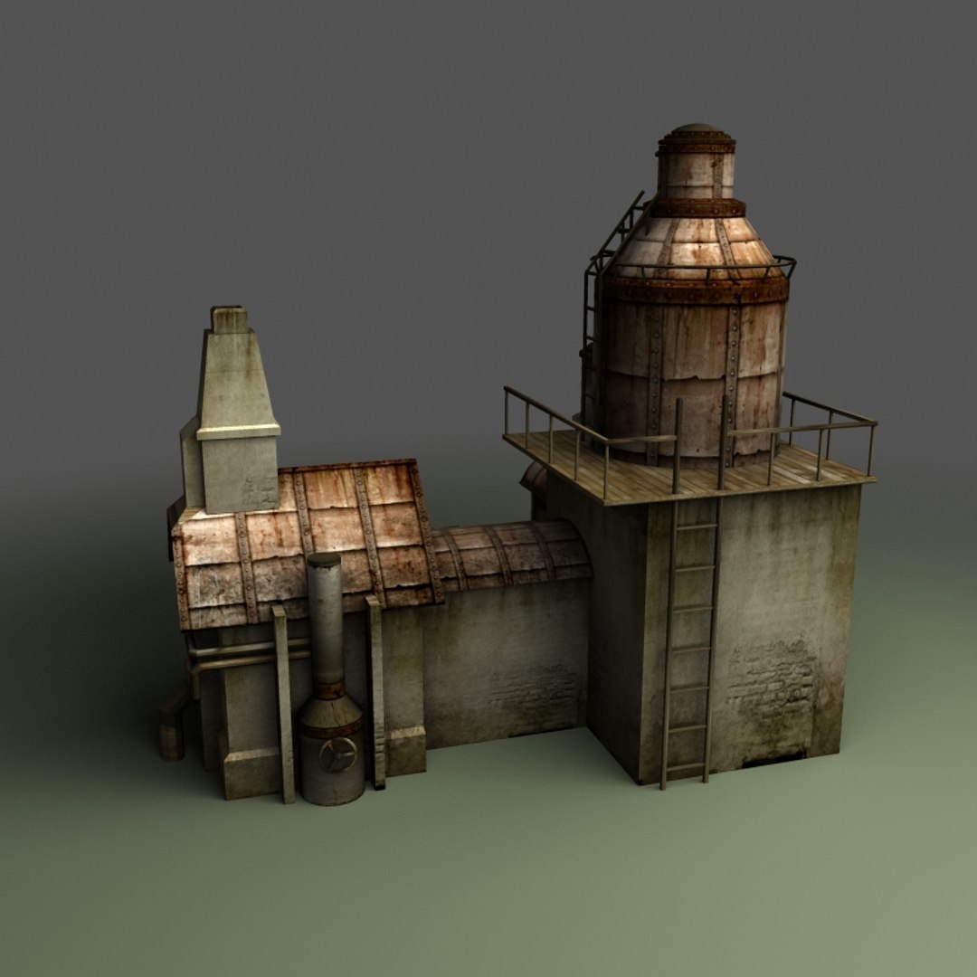 3d Model Steampunk Building