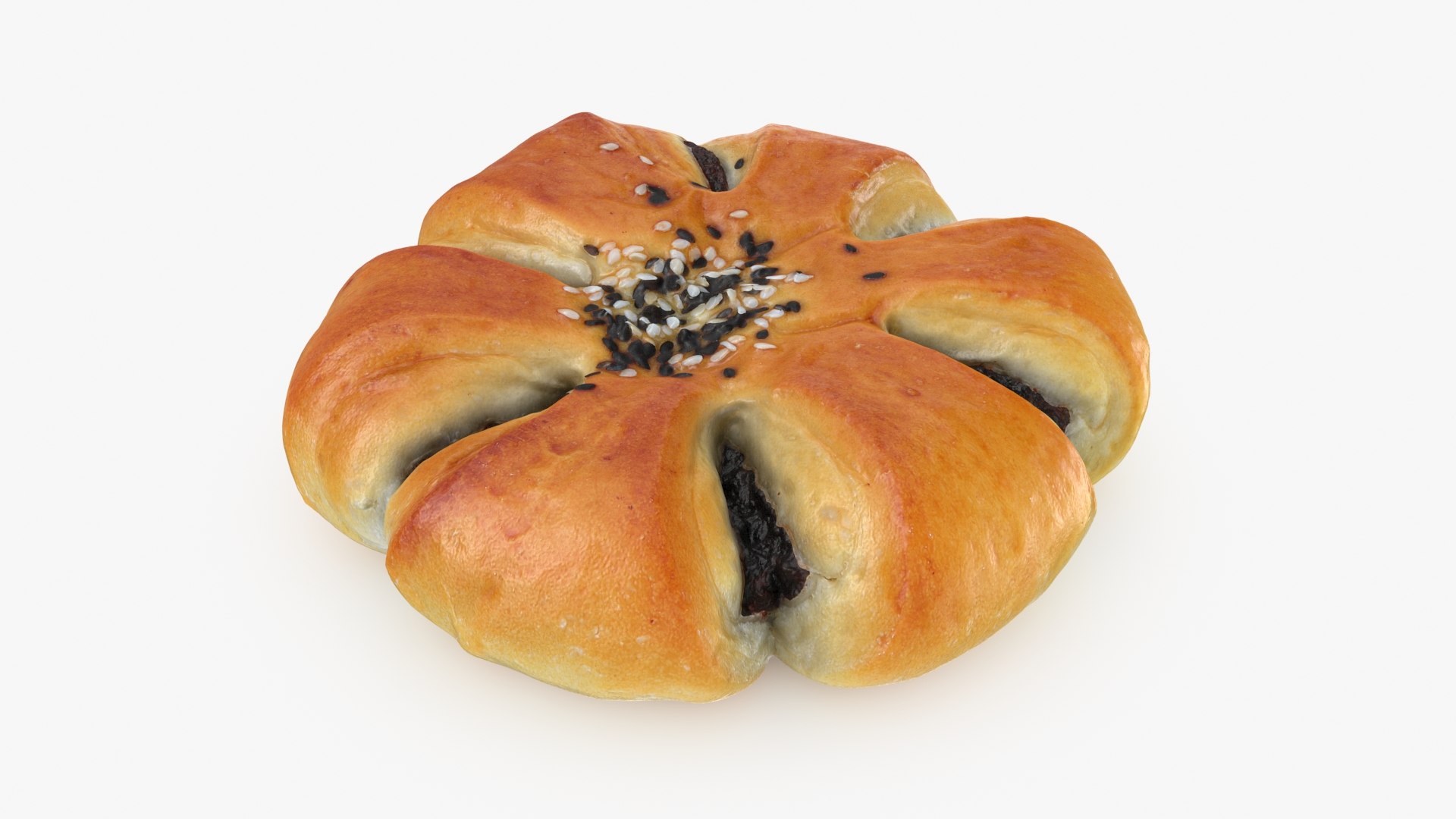 3D Red Bean Bun Collection Model - TurboSquid 2159413