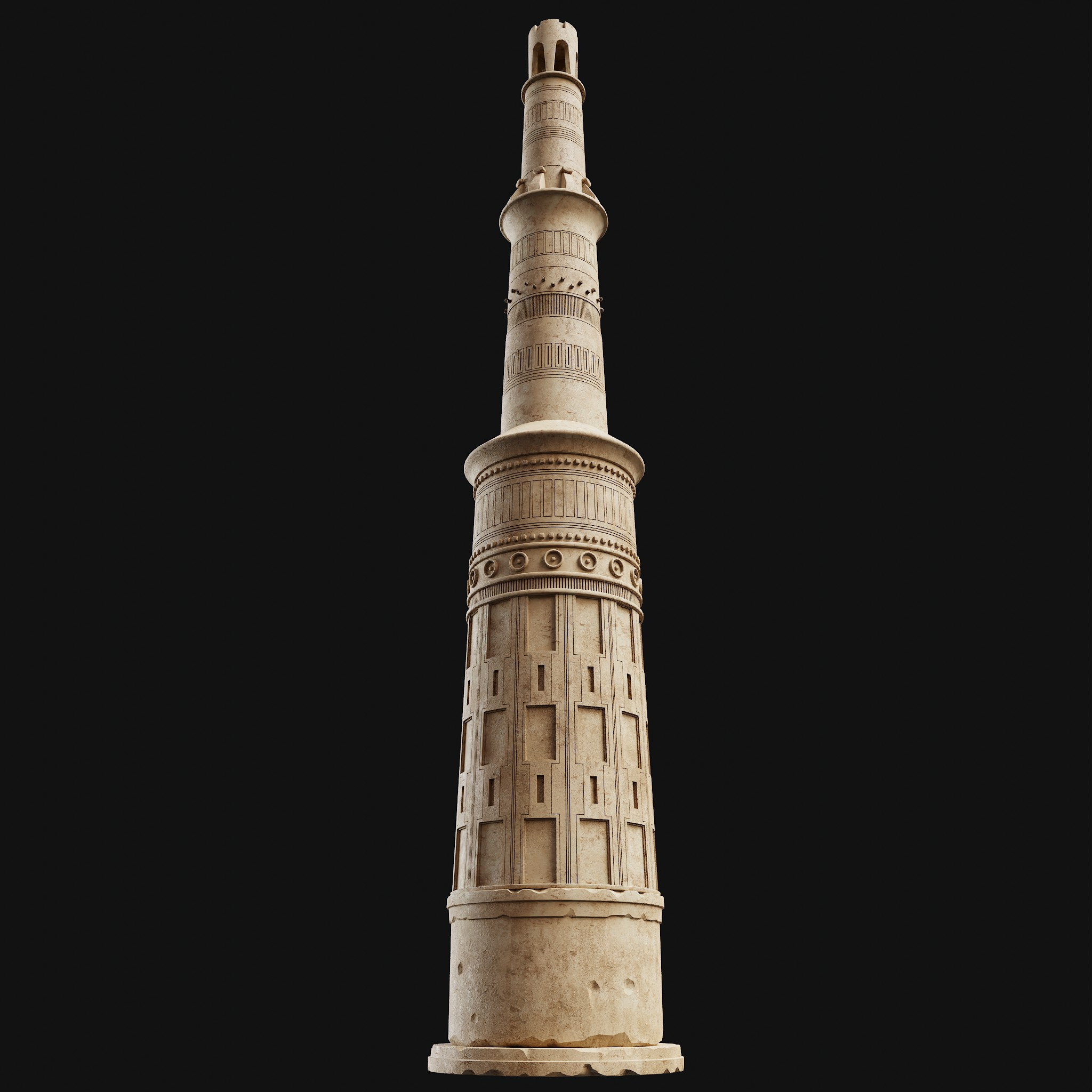 modelo 3d ANCIENT MONUMENTS COLUMN STATUE DESERT EGYPT TOWER COLLECTION ...