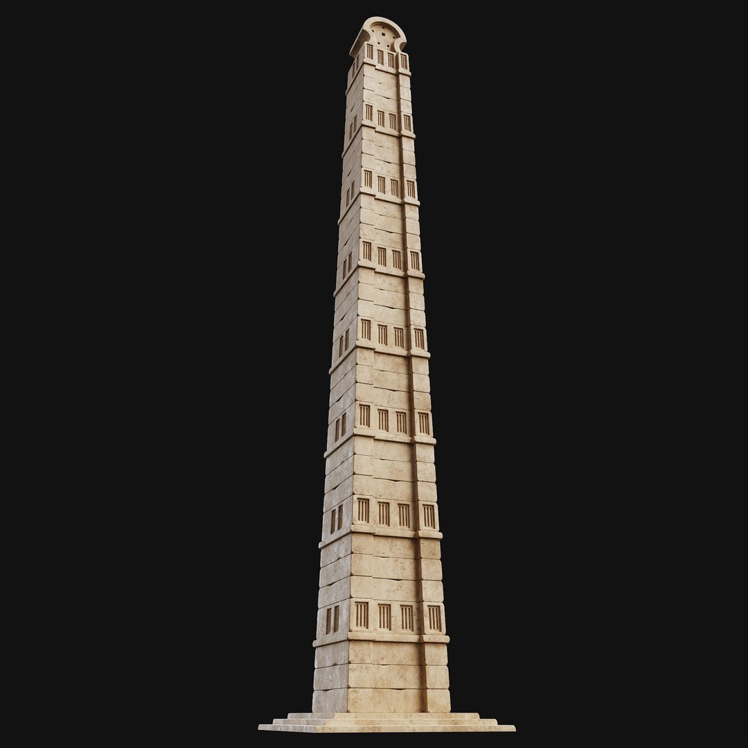 ANCIENT MONUMENTS COLUMN STATUE DESERT EGYPT TOWER COLLECTION 3D model - TurboSquid 2095157