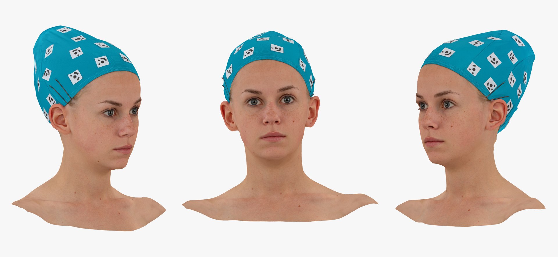 3D Rhea Human Head Upper Model - TurboSquid 1618121