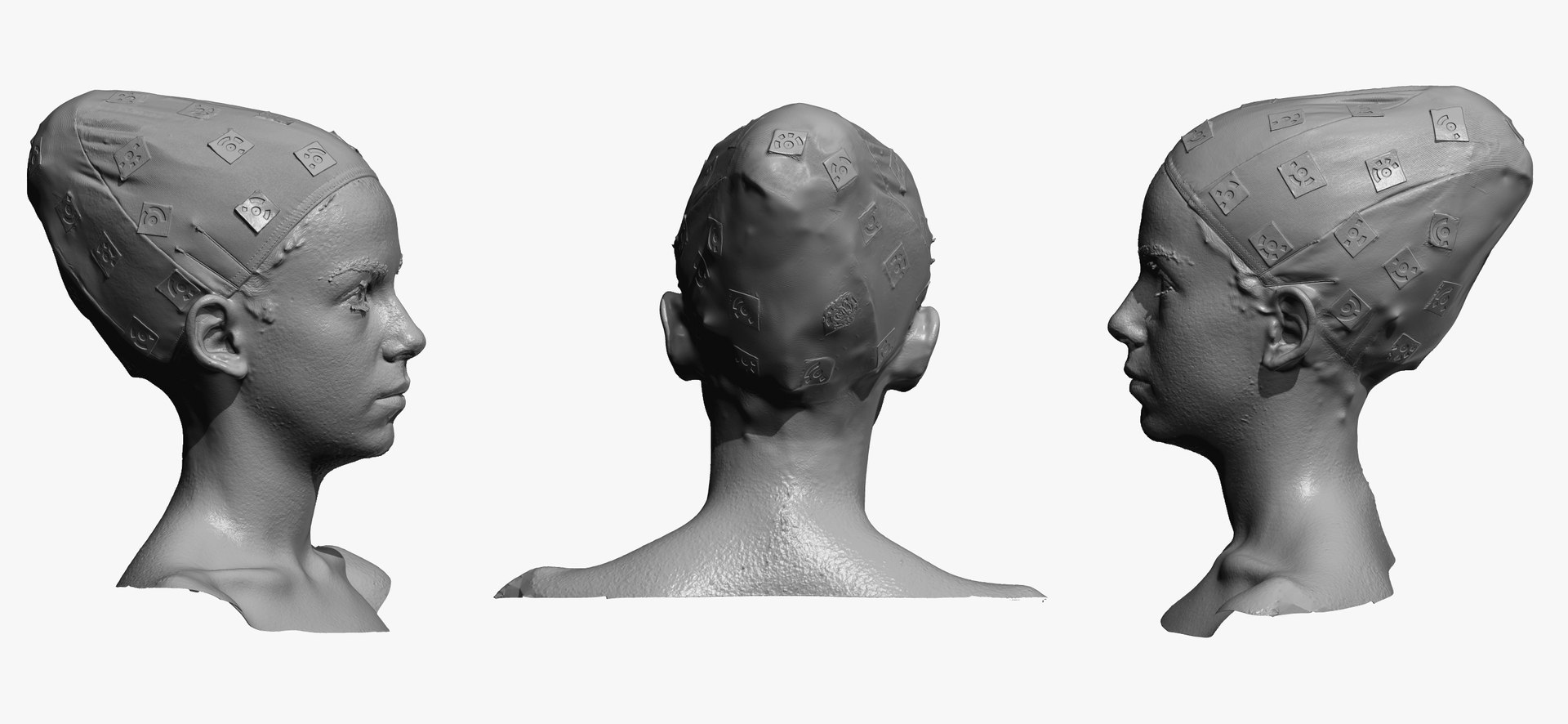 3D Rhea Human Head Upper Model - TurboSquid 1618121