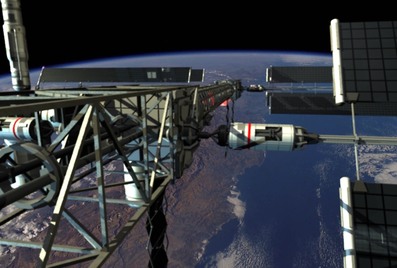 Space Station Freedom 3d Model