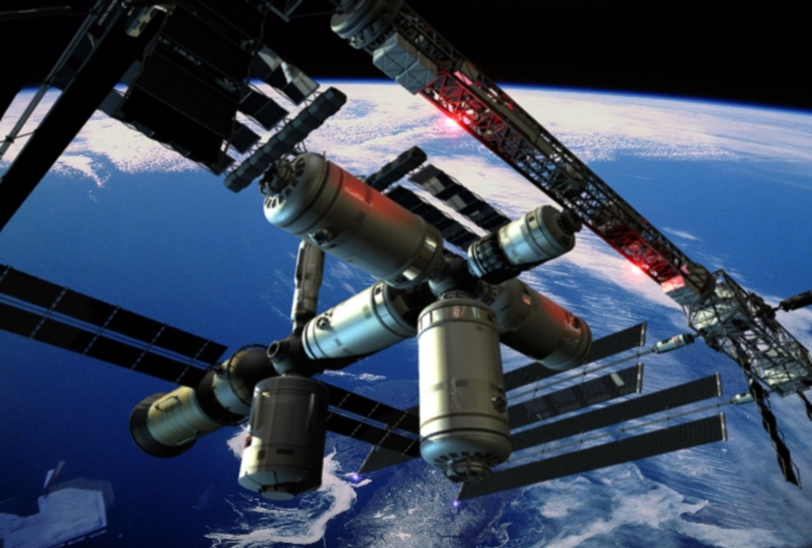 Space Station Freedom 3d Model
