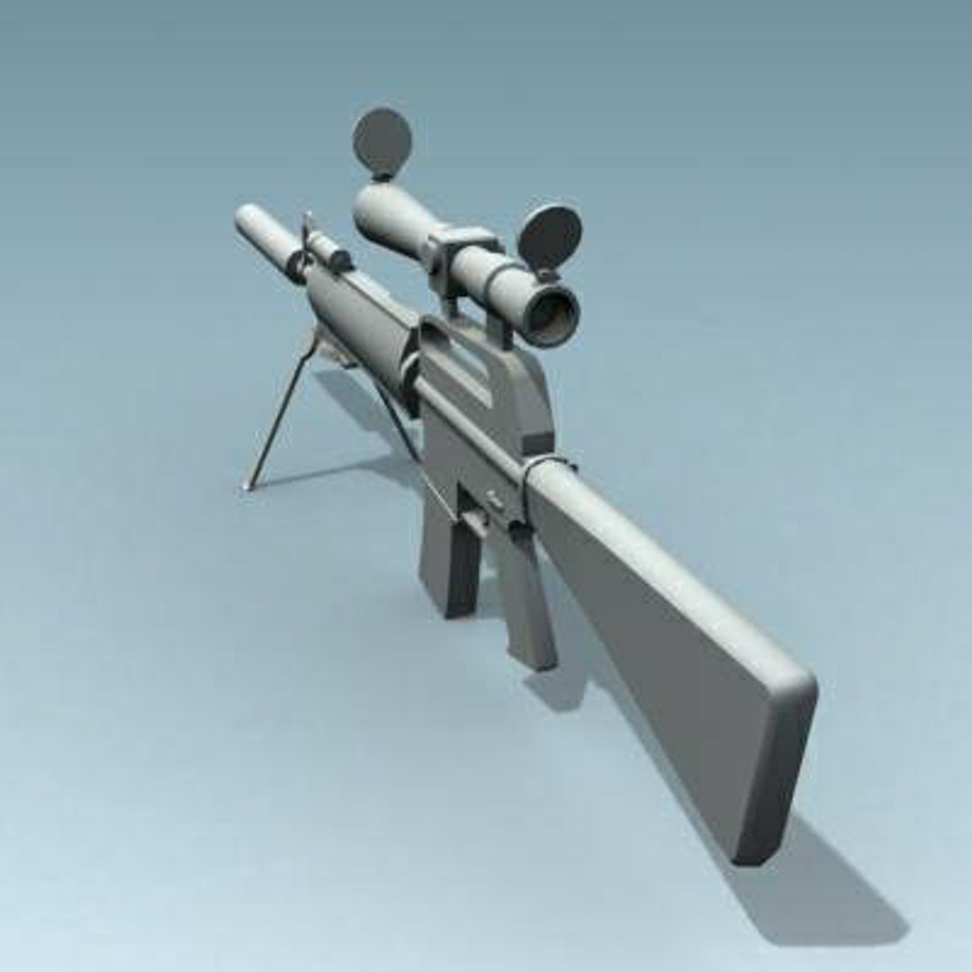 M16 Sniper 3d Model