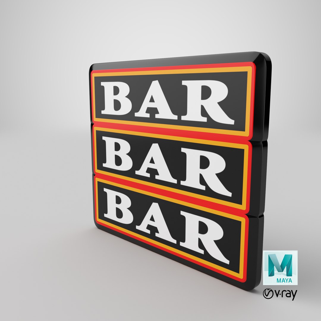 Video Slot Machine Bars Model - TurboSquid 1320669
