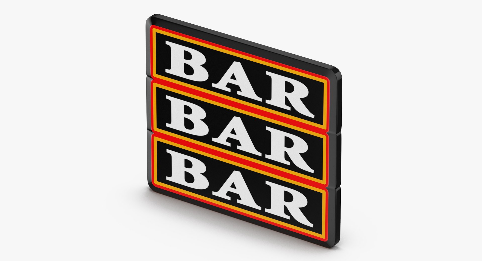 Video Slot Machine Bars Model - TurboSquid 1320669