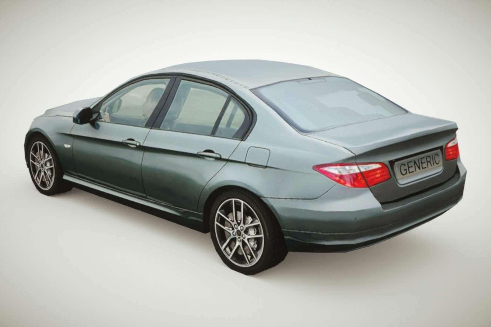 3d generic sedan
