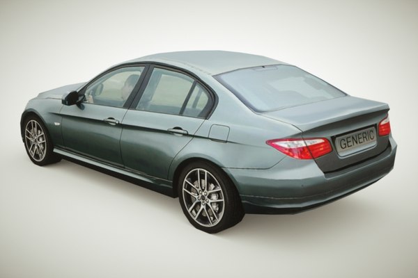 3d generic sedan