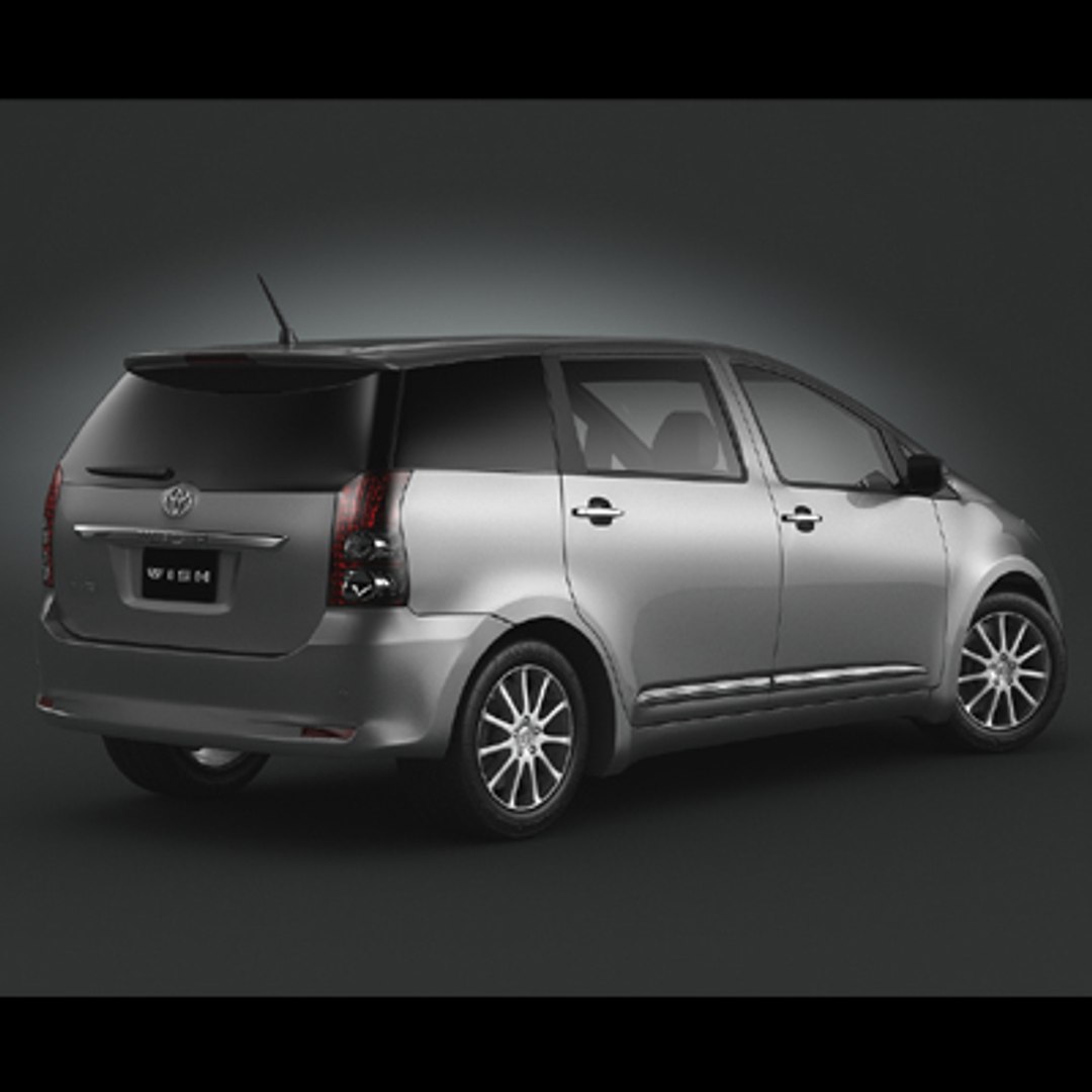 Toyota Wish 3d Model