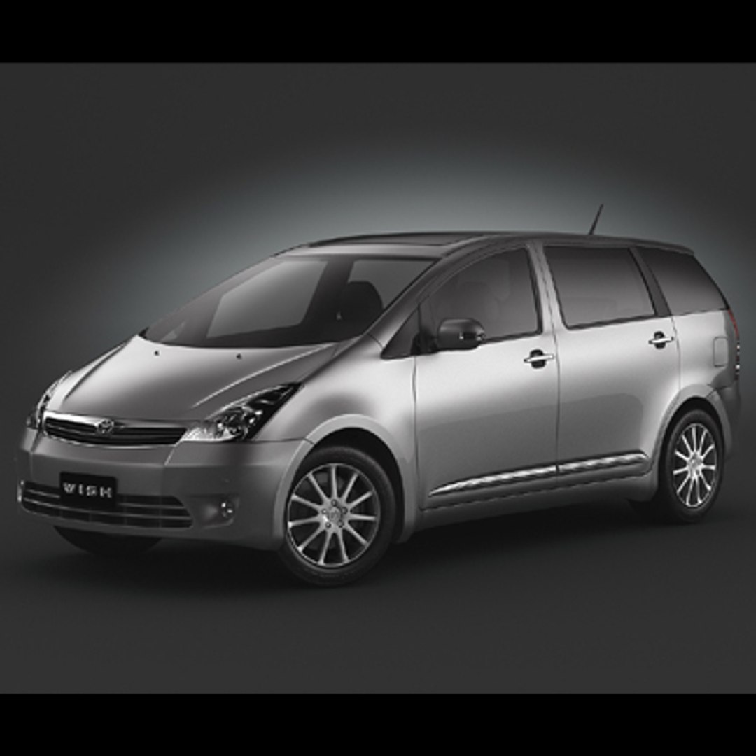 Toyota Wish 3d Model