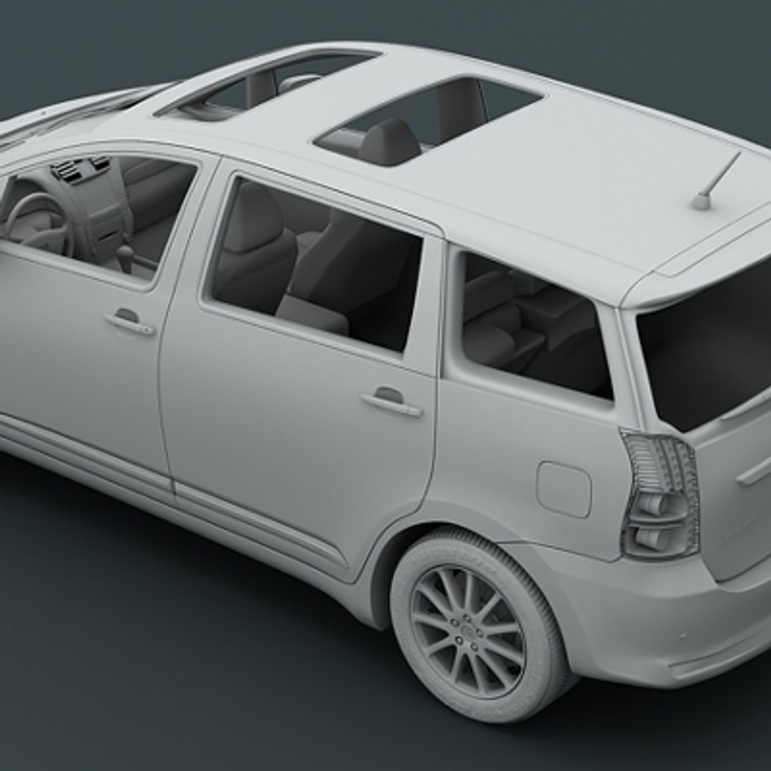 Toyota Wish 3d Model