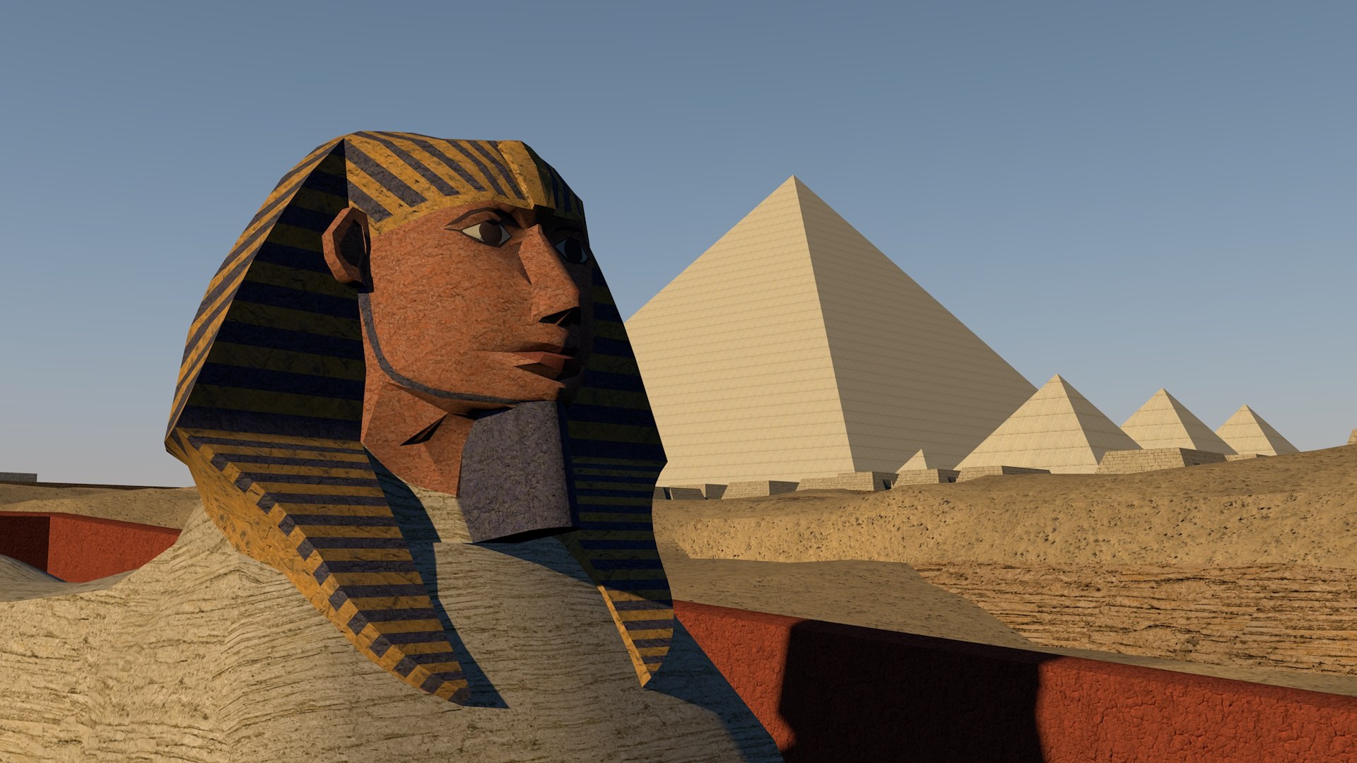 Giza Plateau True Scale Model - TurboSquid 2003547