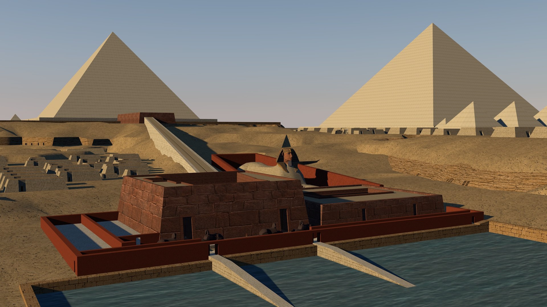 Giza Plateau True Scale Model - TurboSquid 2003547