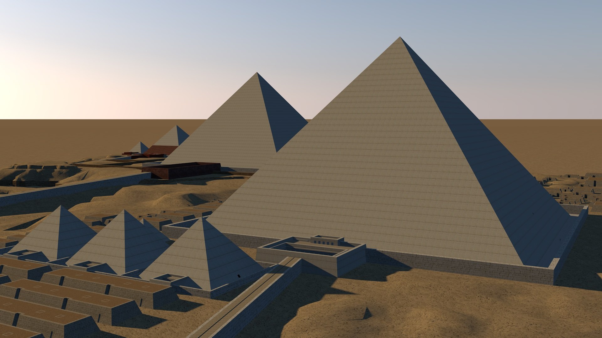 Giza Plateau True Scale Model - TurboSquid 2003547