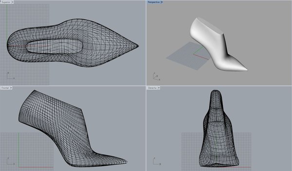 3d woman shoe lasts model