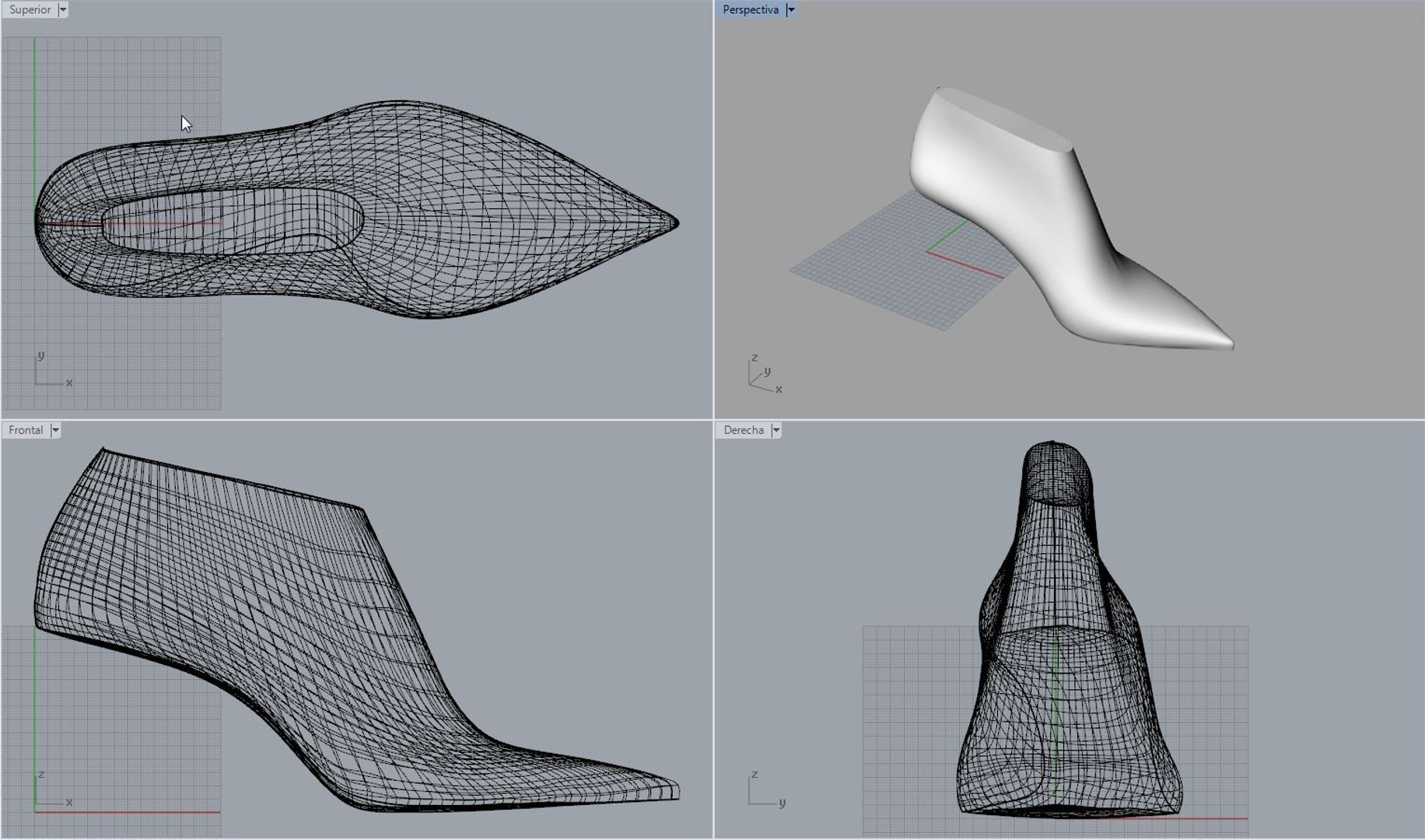 3d Woman Shoe Lasts Model