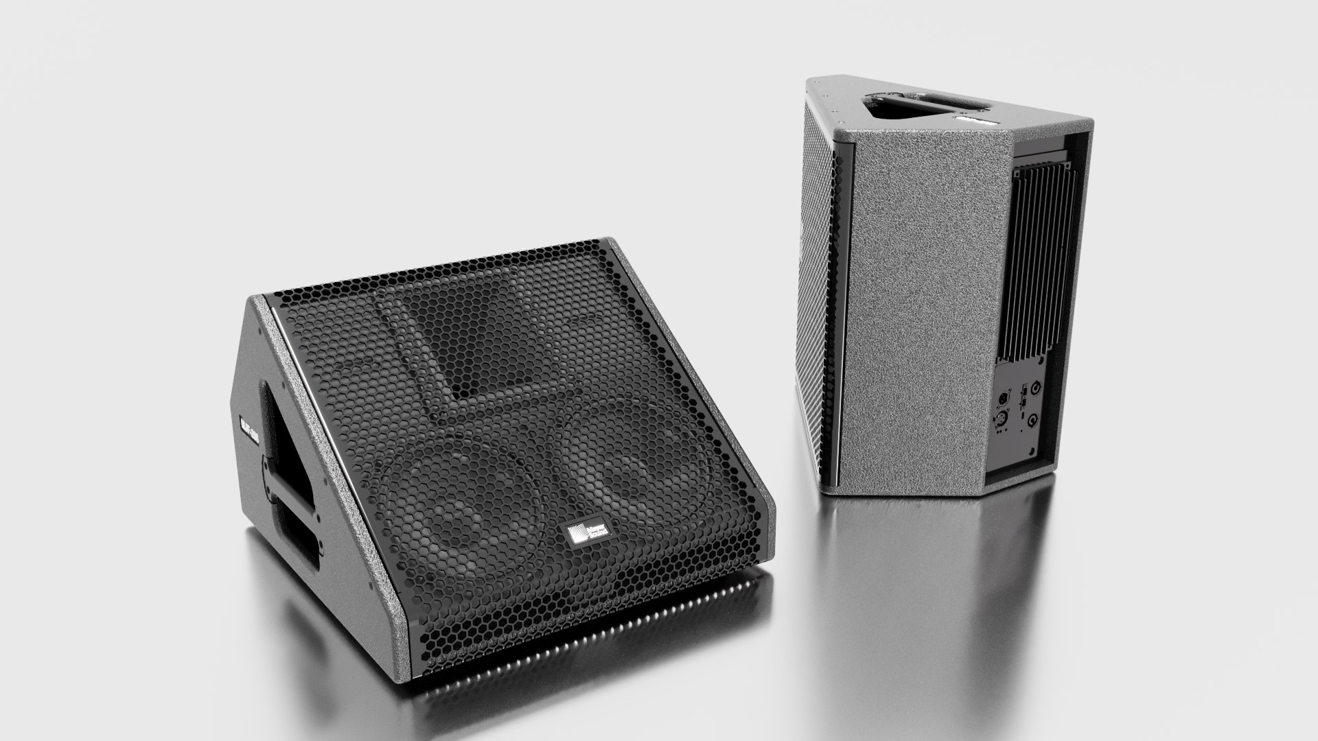 Stage Monitor System Meyer Sound MJF 208 3D model - TurboSquid 2181650