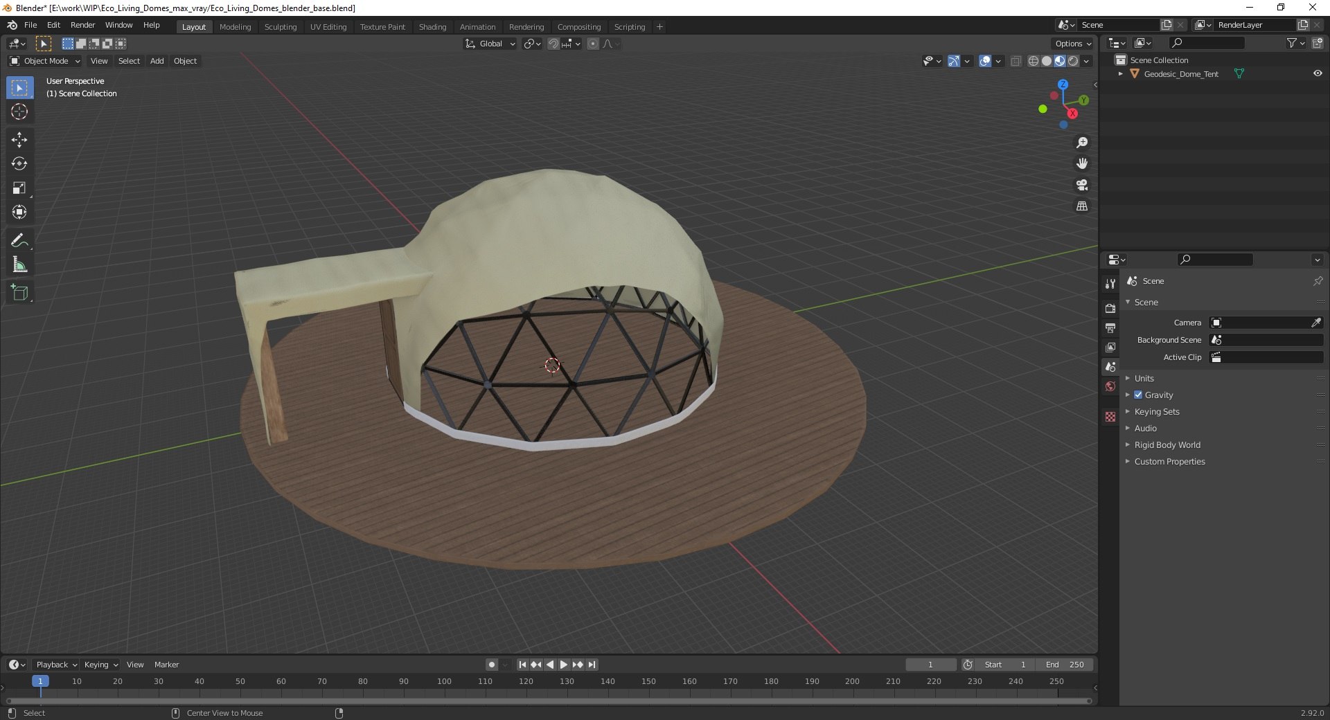 Eco Living Domes 3D model - TurboSquid 2094600