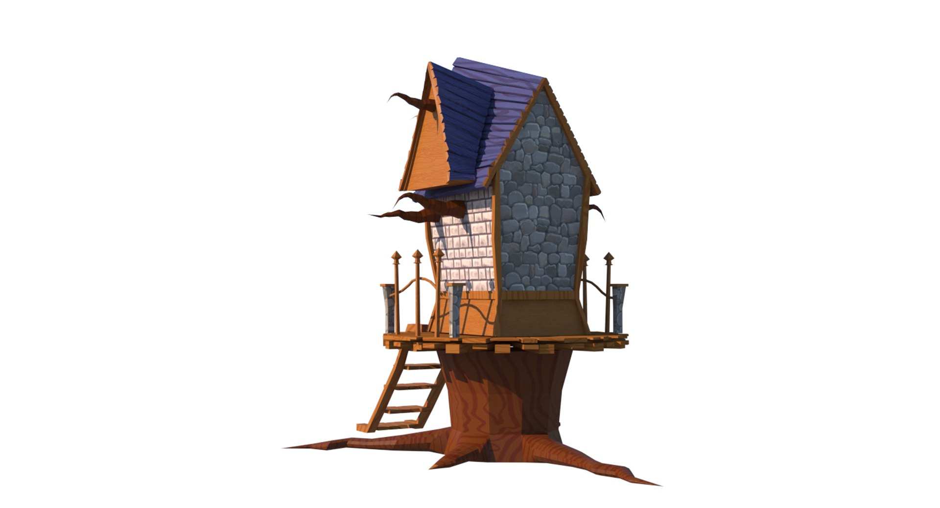Cartoon House Model - TurboSquid 1233469