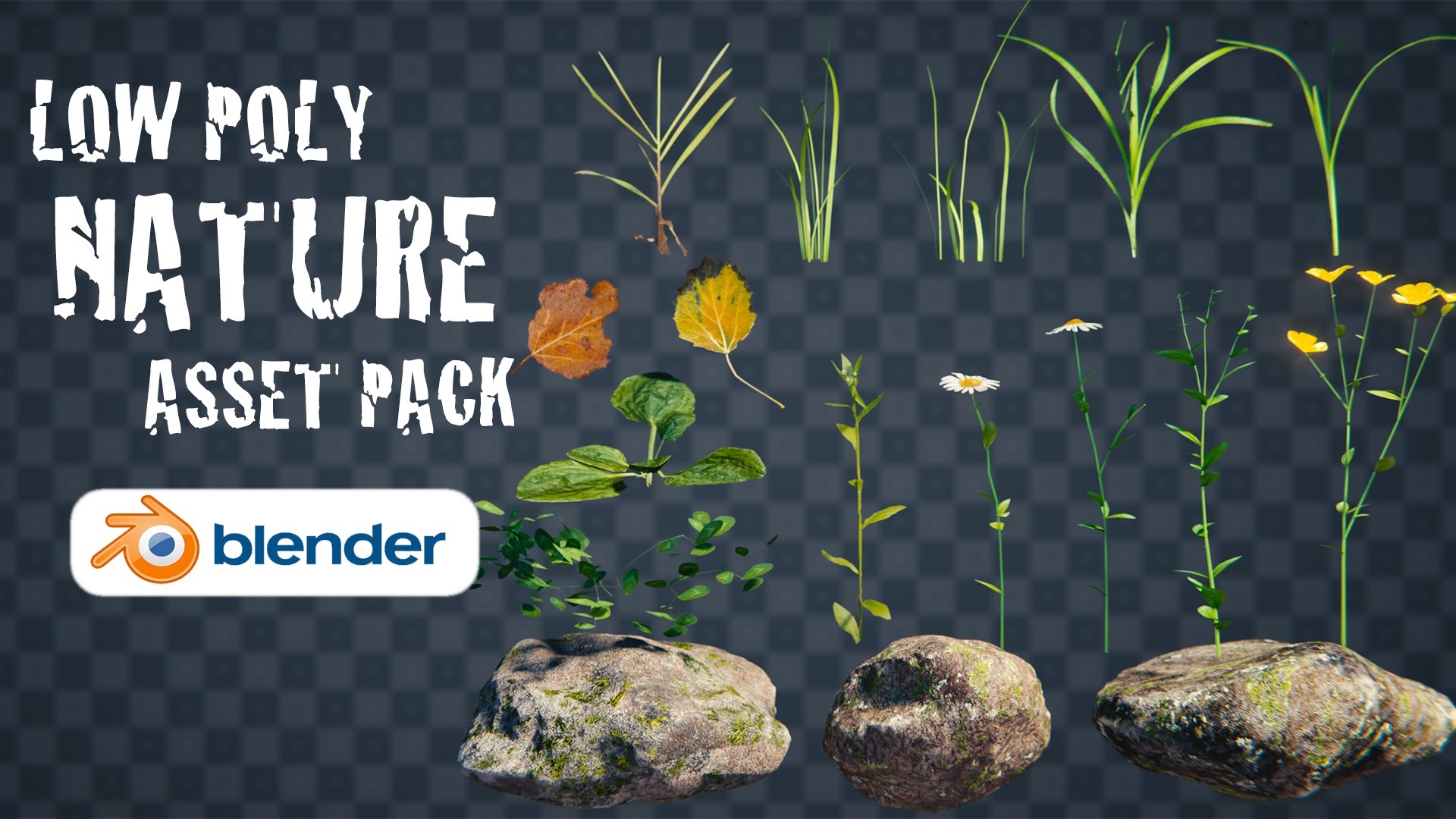 Realistic Nature Assets Pack 3D Model | 1147064 | TurboSquid