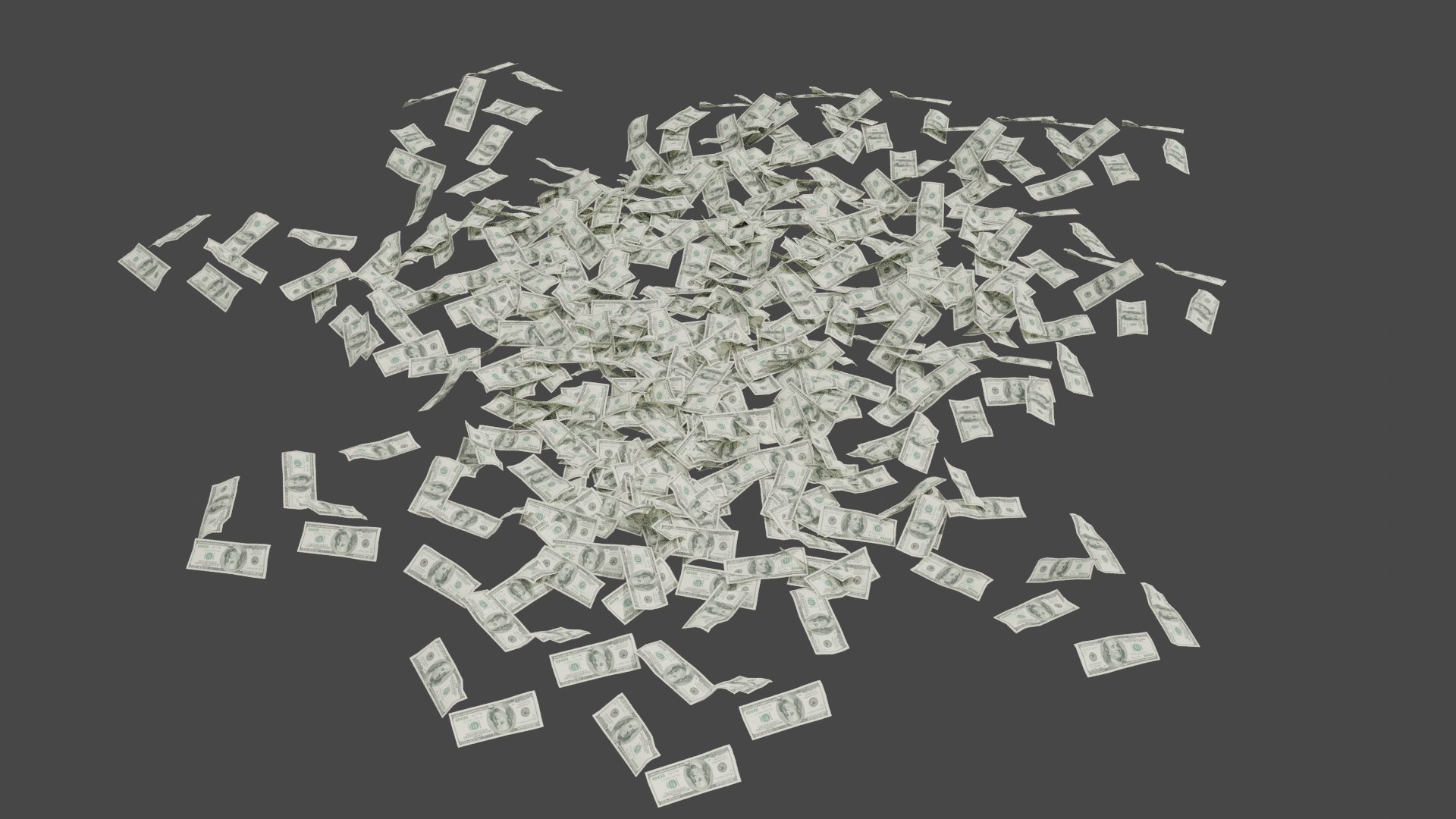 3D Model 100 Dollar Currency Pack - TurboSquid 2219870