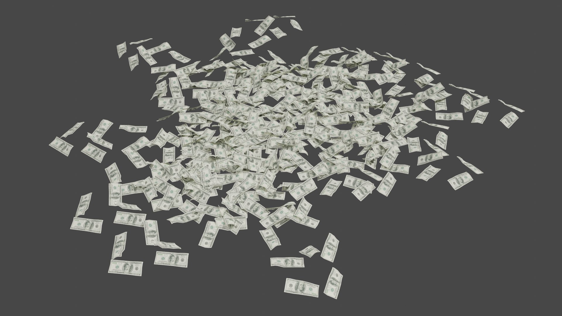 3D Model 100 Dollar Currency Pack - TurboSquid 2219870