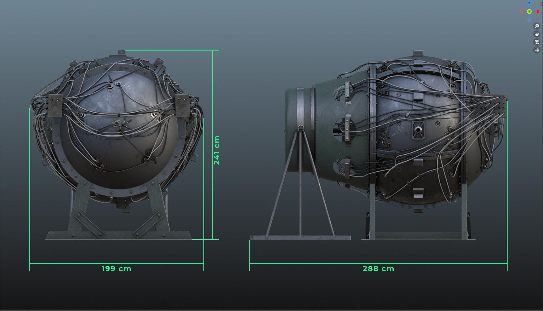 The Gadget World First Atomic Bomb Low-poly 3D Model - TurboSquid 2231766