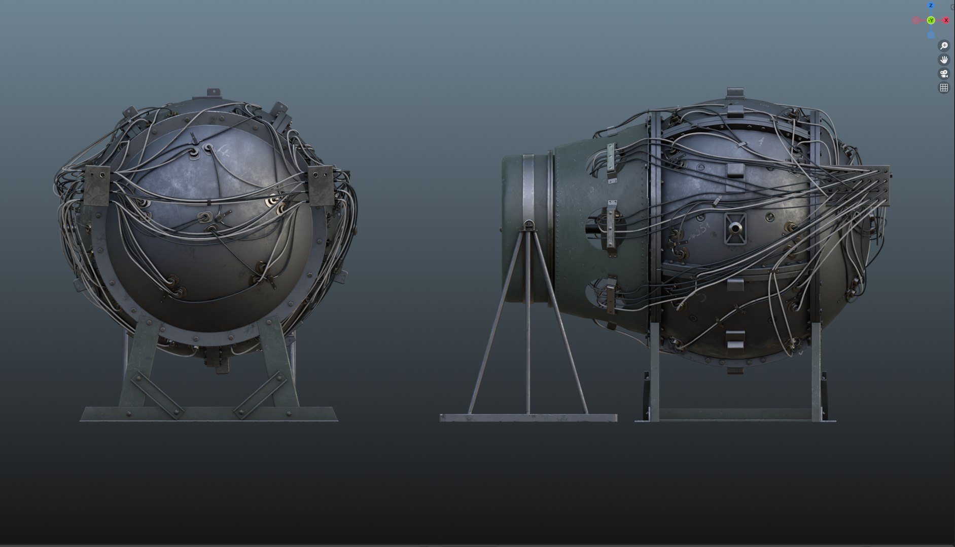 The Gadget World First Atomic Bomb Low-poly 3D Model - TurboSquid 2231766