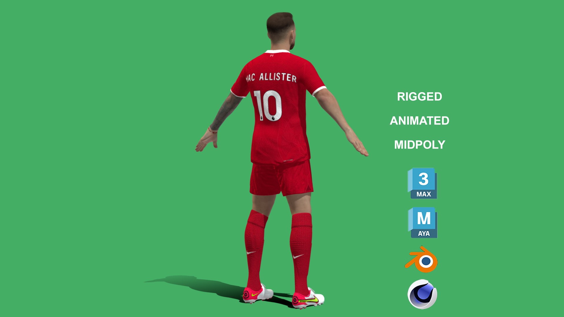 3D Rigged Alexis Mac Allister Liverpool 2024 3D Model - TurboSquid 2104987