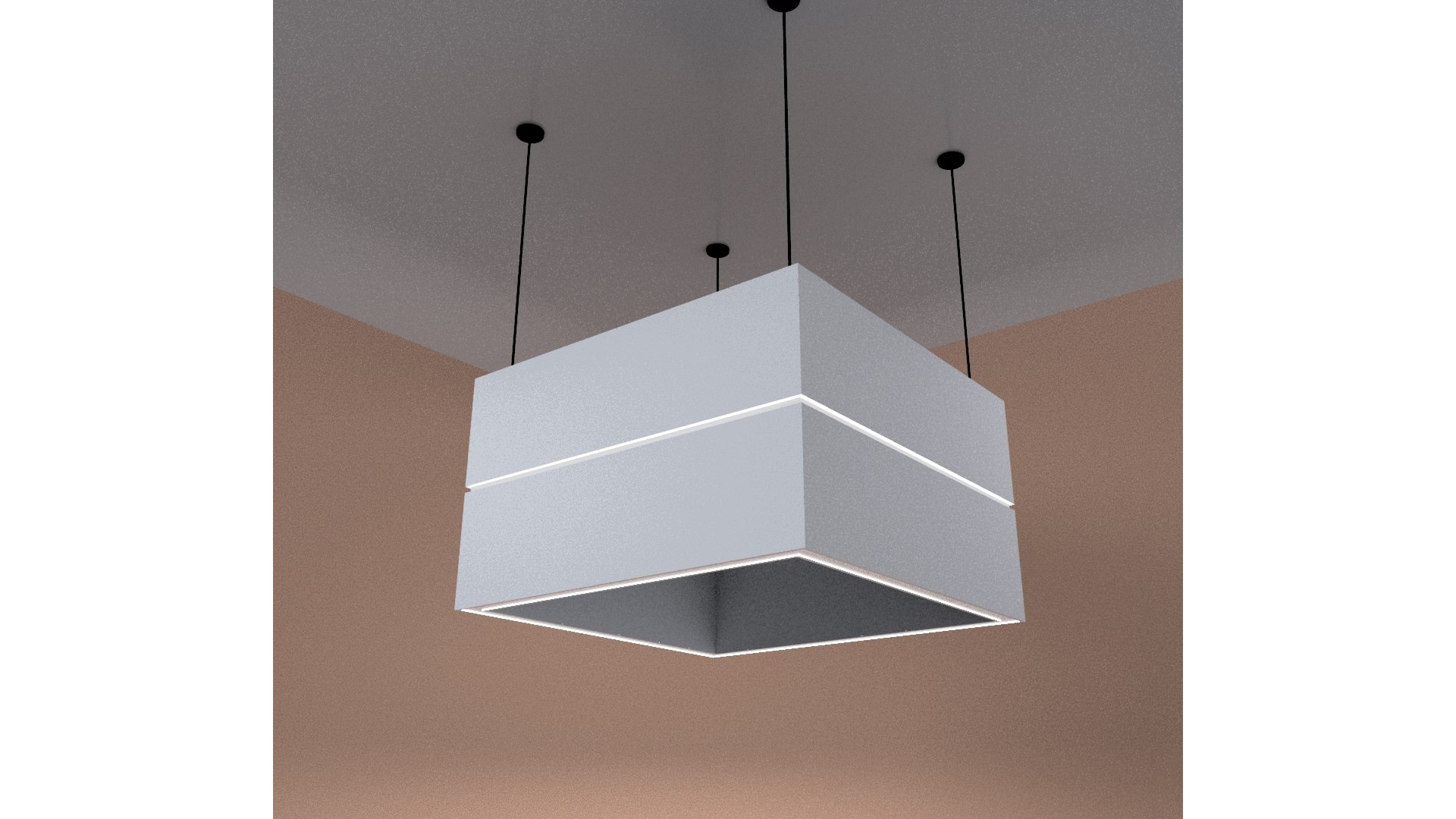 3D Overhead Lamp White - TurboSquid 2057691