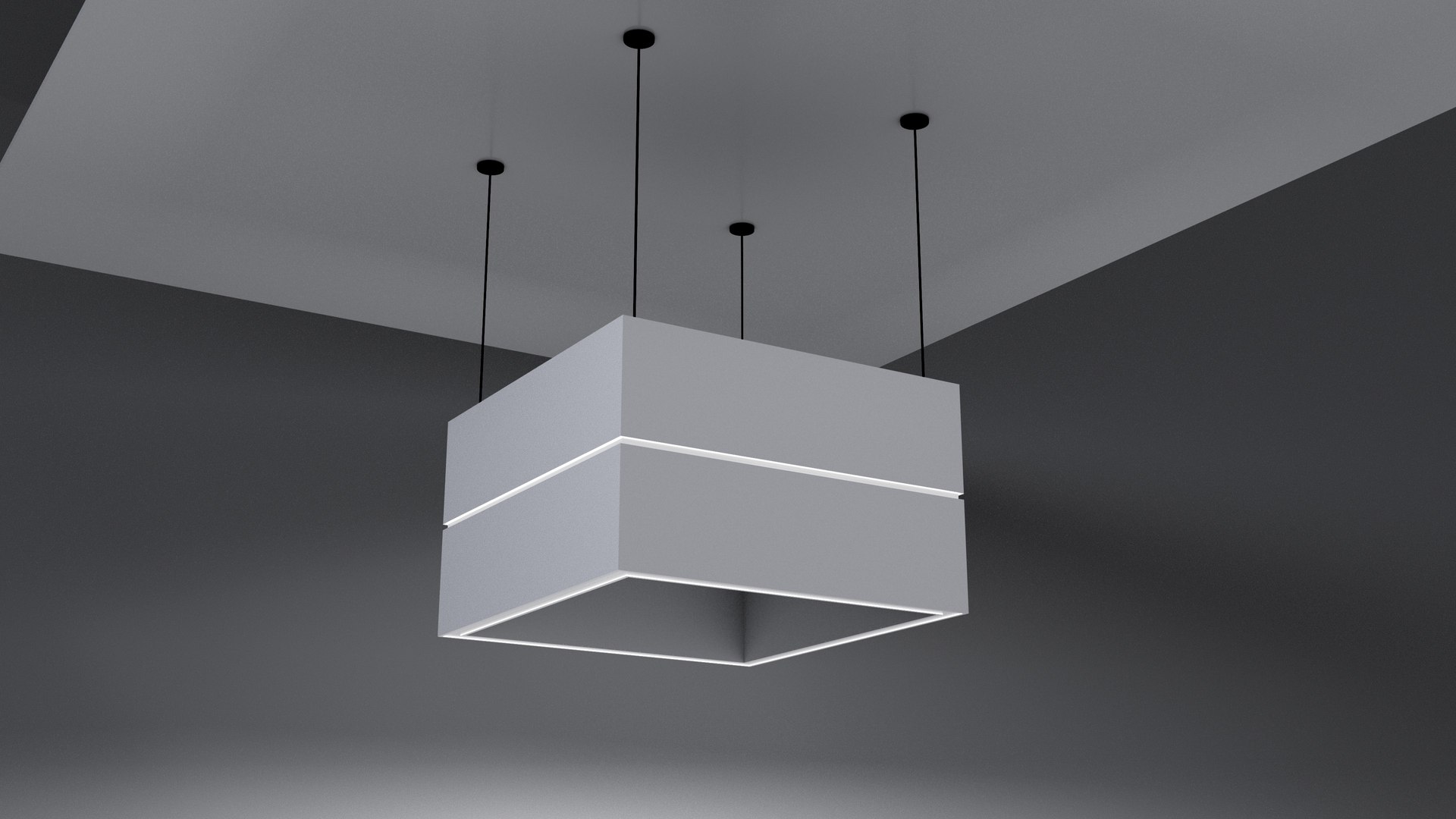 3D Overhead Lamp White - TurboSquid 2057691