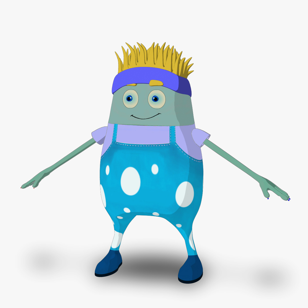 Max Low-poly Rigged Character Bean